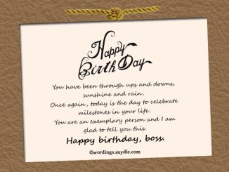 Birthday Wishes for Boss and Birthday Card Wordings for Boss – Wordings ...