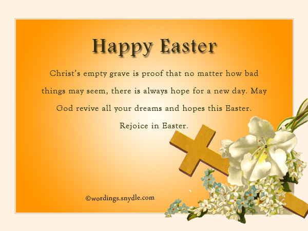 Religious Easter Messages And Christian Easter Wishes Wordings And 
