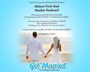 Wedding Announcement Wording – Wordings and Messages