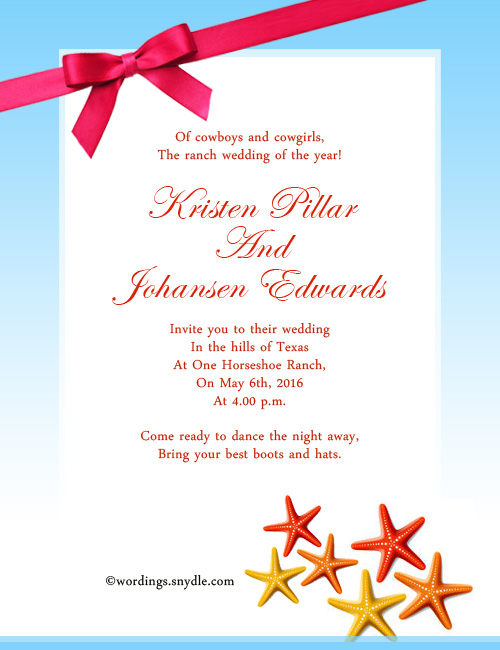 Destination Wedding Invitation Wording Samples Wordings And Messages