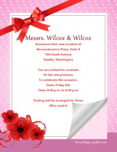 Open House Invitation Wording Samples – Wordings and Messages
