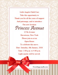 Open House Invitation Wording Samples – Wordings and Messages