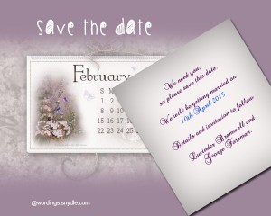 Save The Date Wording Samples – Wordings and Messages