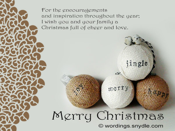 Christmas Greetings For Boss Wordings And Messages