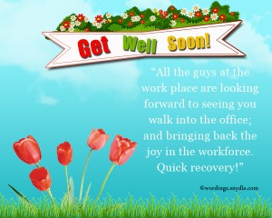 Get Well Soon Messages for Boss, Co-workers and Colleagues – Wordings ...