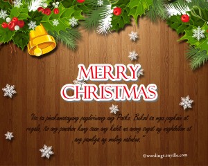 Tagalog Christmas Messages and Greetings – Wordings and Messages