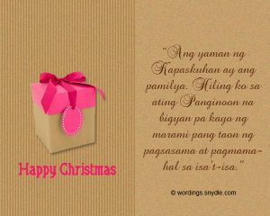 Tagalog Christmas Messages and Greetings – Wordings and Messages