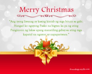 Tagalog Christmas Messages and Greetings – Wordings and Messages