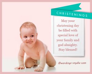 Christening Messages – Wordings and Messages