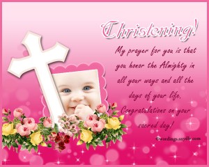 Christening Messages – Wordings and Messages