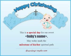 Christening Messages – Wordings and Messages