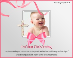 Christening Messages – Wordings and Messages