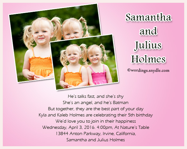 Twins Birthday Invitation Girls Birthday Invitation Tween Invitation 