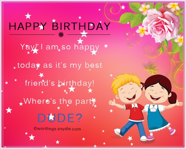 Happy Birthday Thoughts For Best Friend